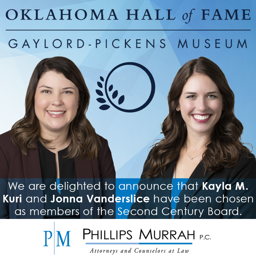 Two Phillips Murrah Attorneys Join the Oklahoma Hall of Fame's Second ...