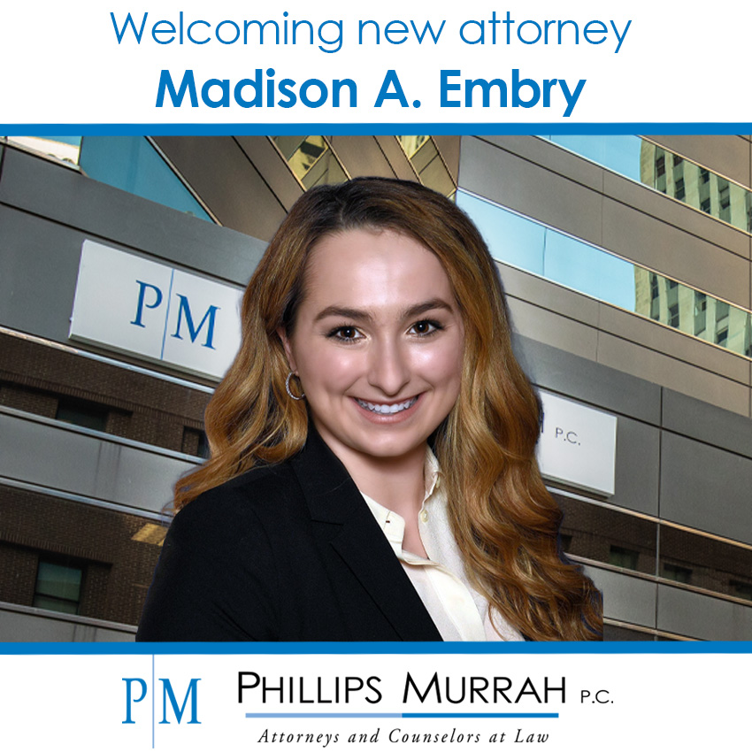 Phillips Murrah Welcomes Madison A. Embry | Phillips Murrah P.C.