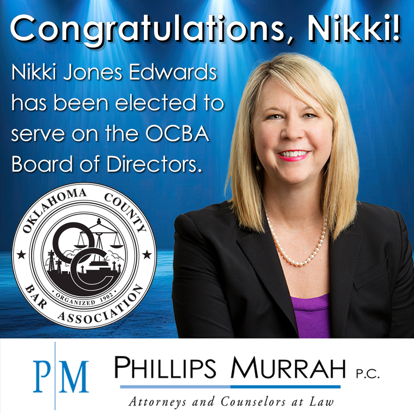 Phillips Murrah Director Nikki Edwards elected to Oklahoma County Bar ...