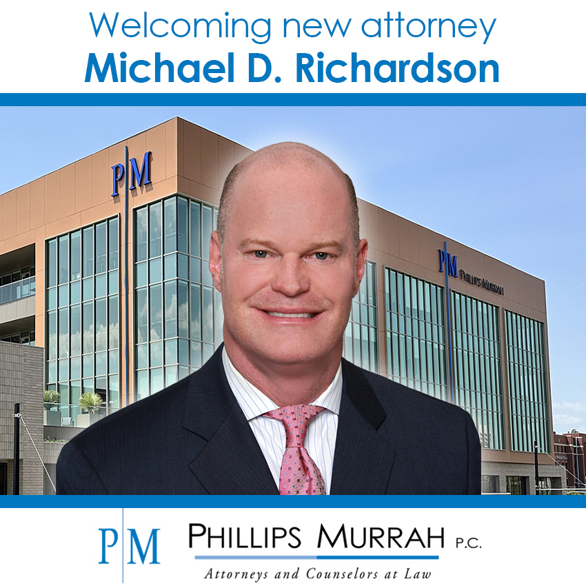 Phillips Murrah Welcomes New Attorney Michael D. Richardson